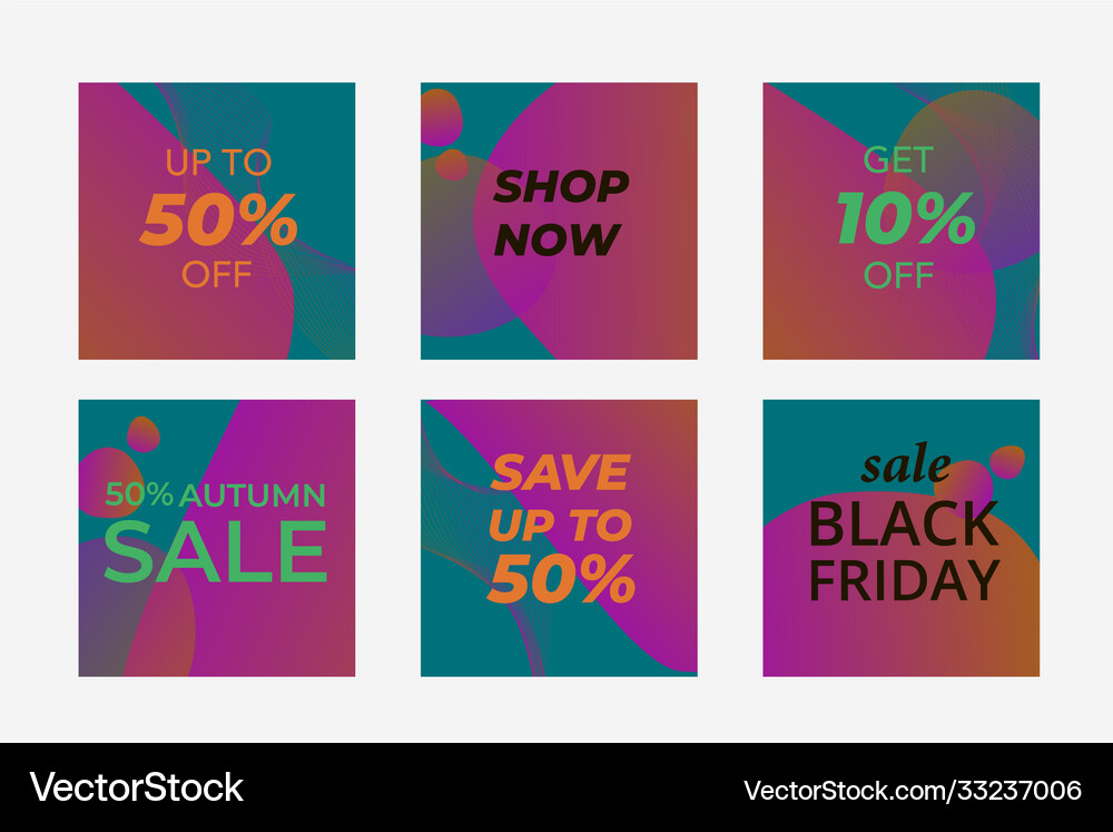 Modern promotion web banner for social media Vector Image