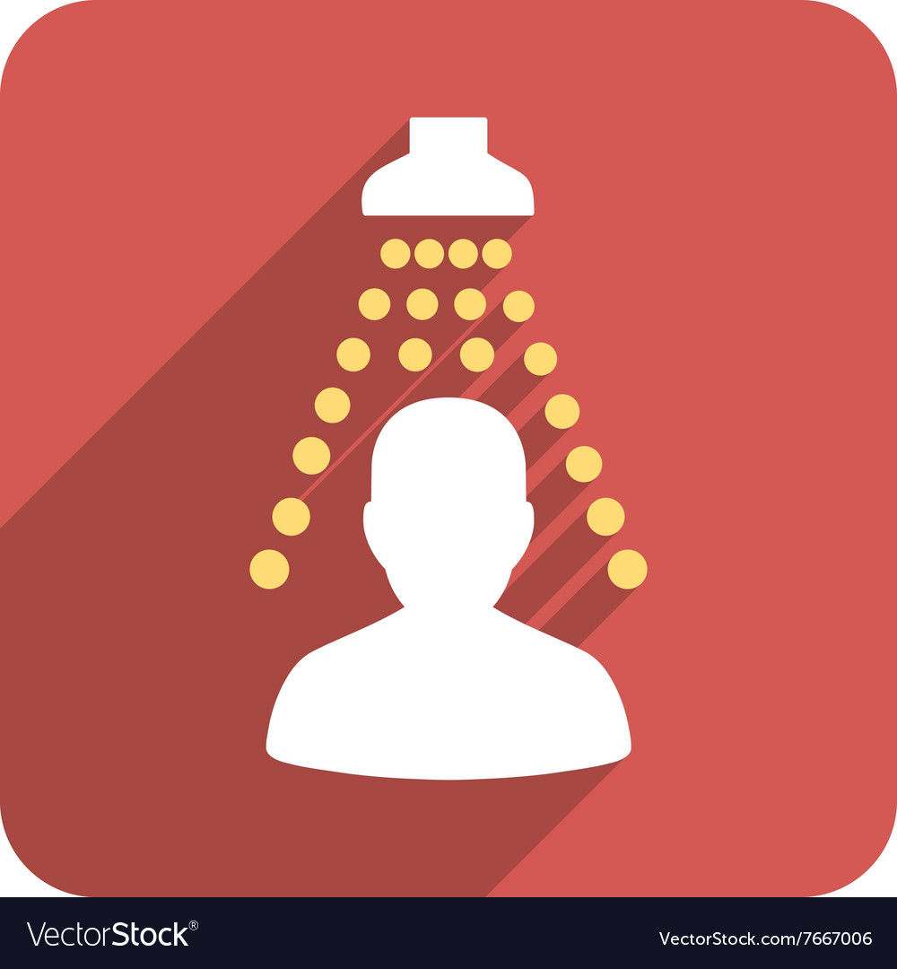 Patient disinfection flat rounded square icon Vector Image Patient disinfection flat rounded square icon Vector Image