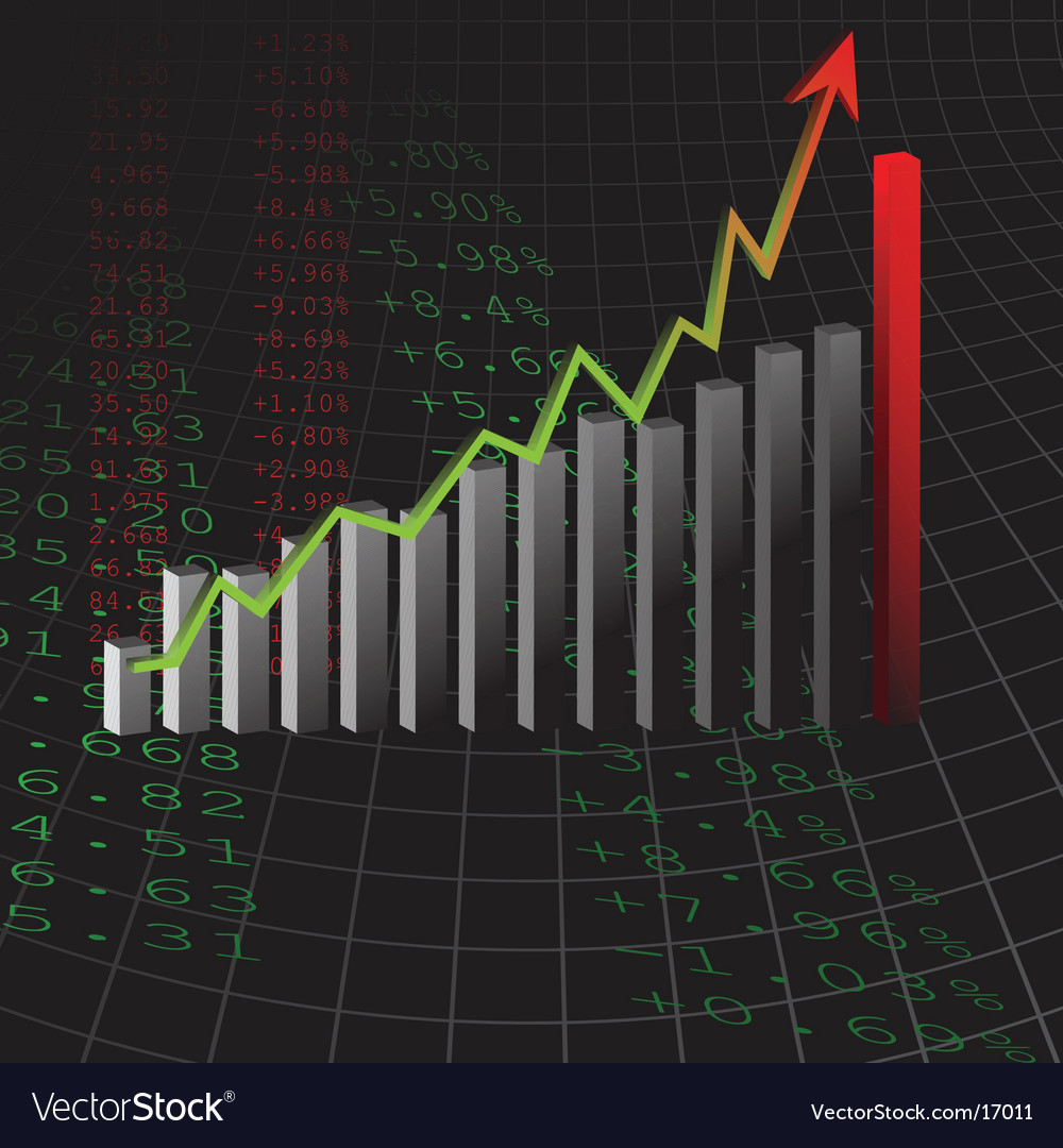 Bar graph design Royalty Free Vector Image - VectorStock