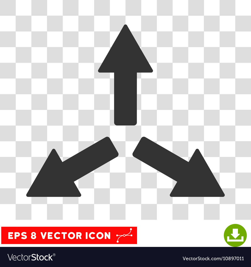 Expand arrows round eps icon Royalty Free Vector Image