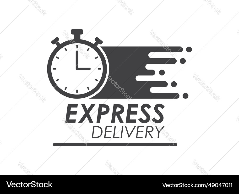 Express delivery icon in flat style fast shipping Vector Image