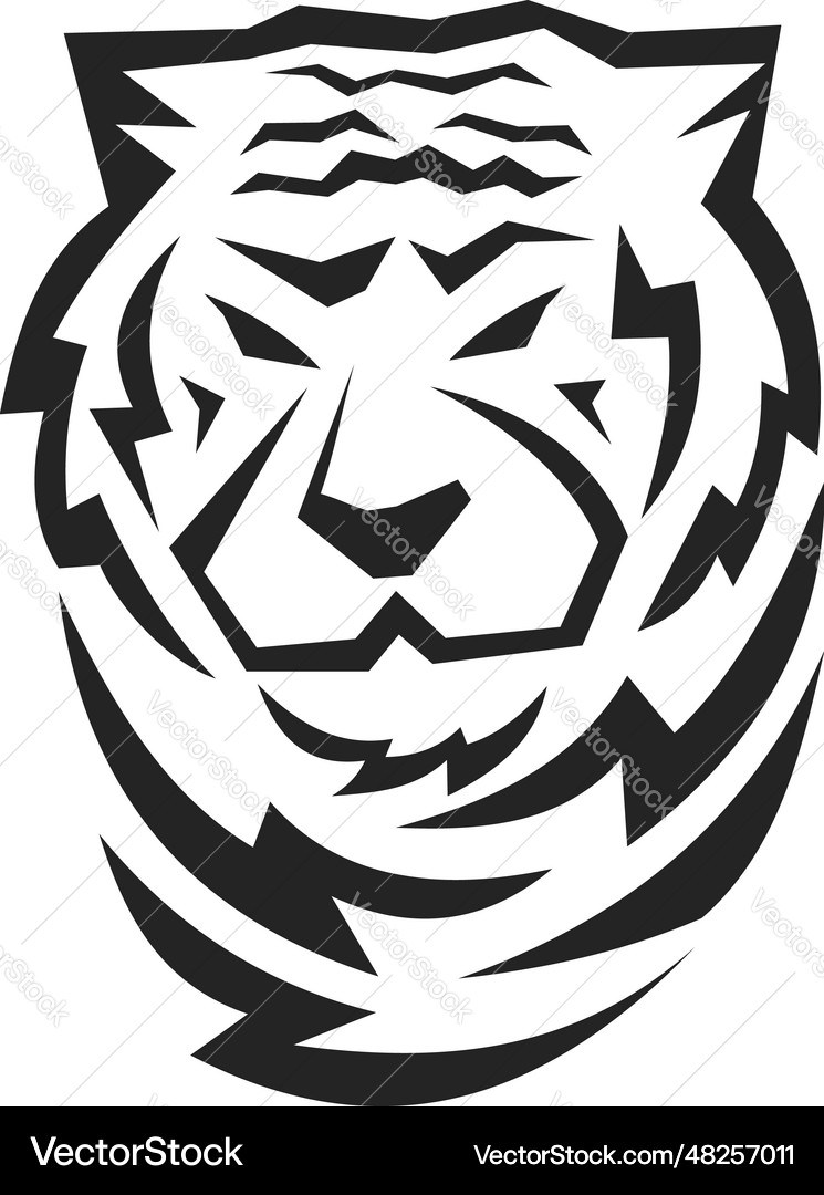Tiger logo template isolated brand identity icon Vector Image