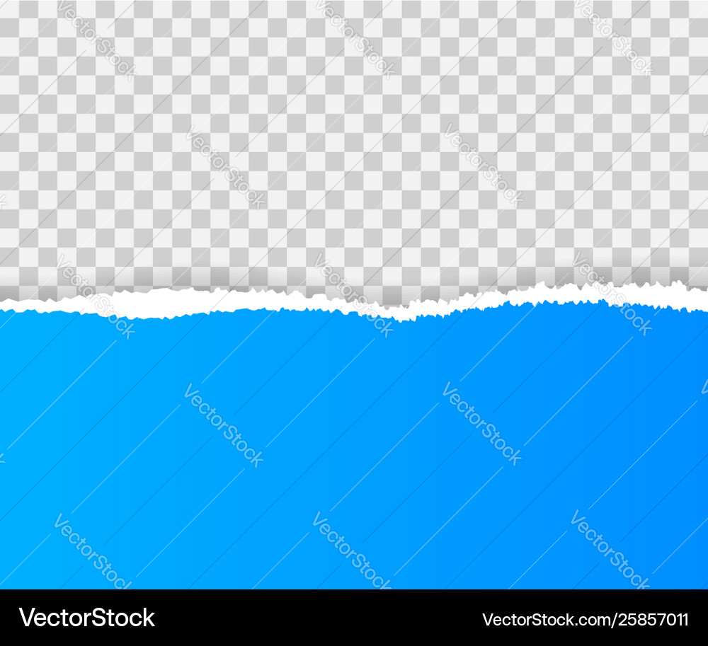 Torn paper edges seamless horizontally stock Vector Image