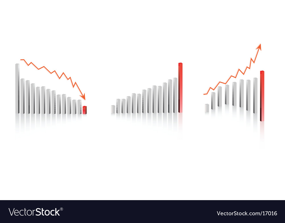 Bar graph designs Royalty Free Vector Image - VectorStock