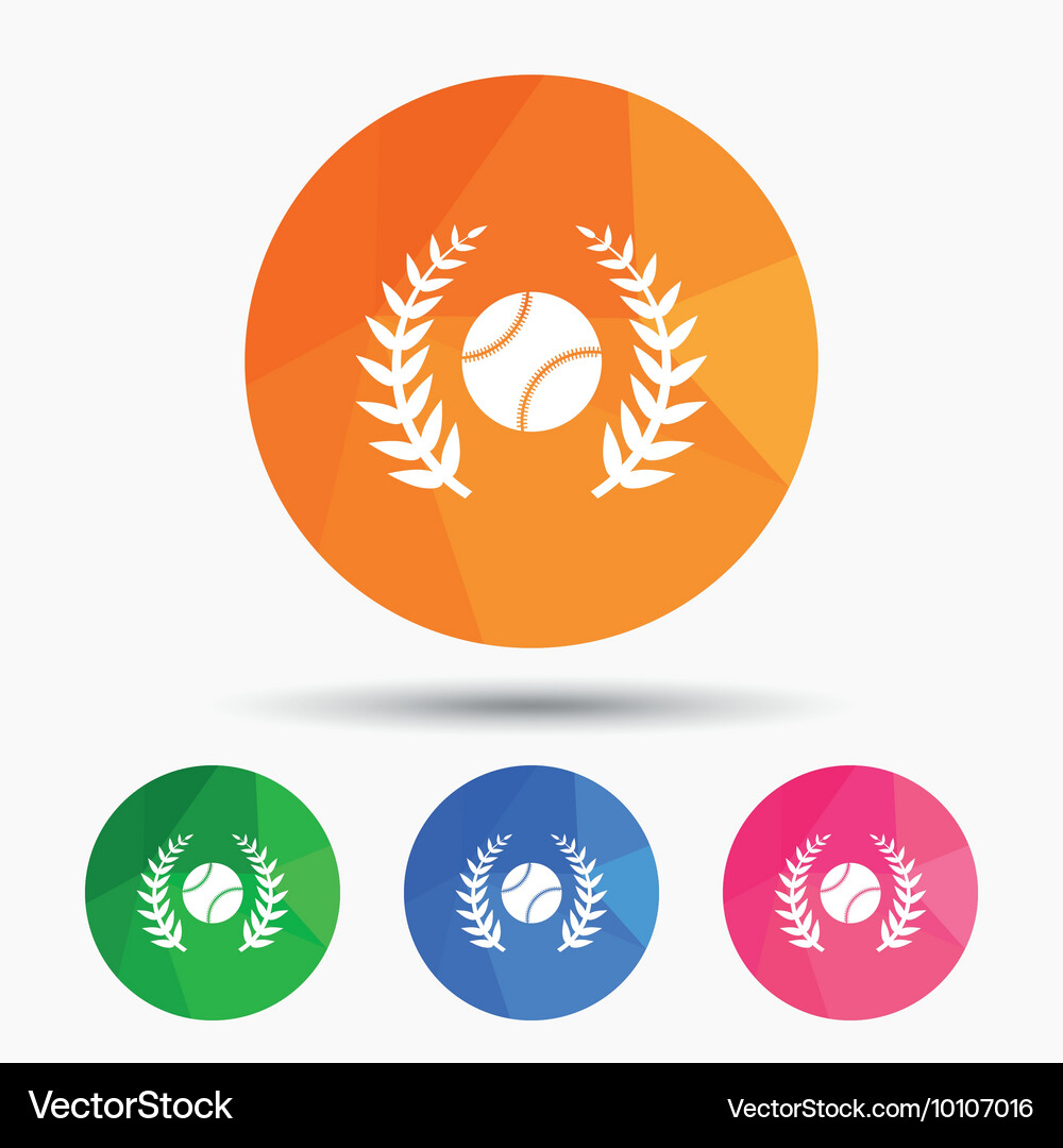 Baseball sign icon sport symbol Royalty Free Vector Image
