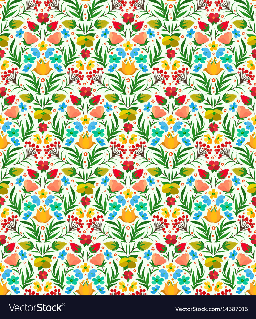 Boho flower pattern Royalty Free Vector Image - VectorStock