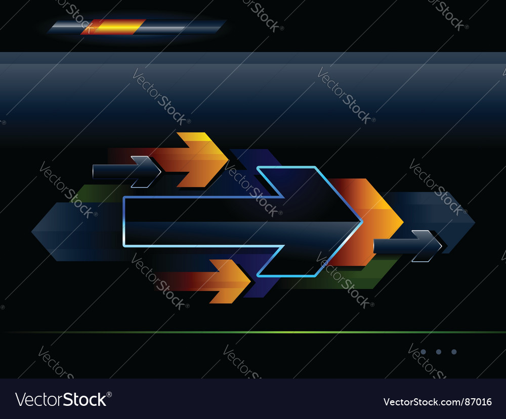 High tech arrow Royalty Free Vector Image - VectorStock