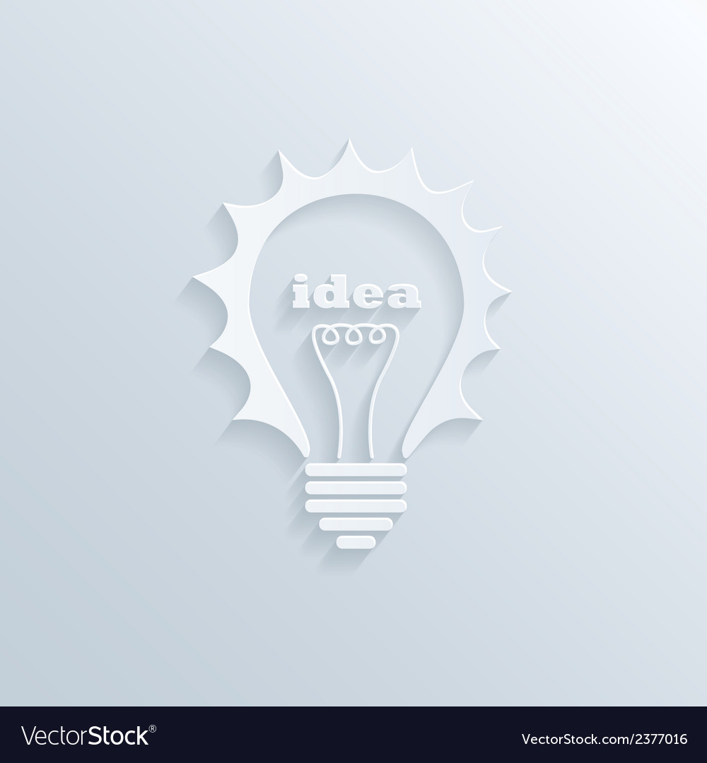 Idea bulb Royalty Free Vector Image - VectorStock