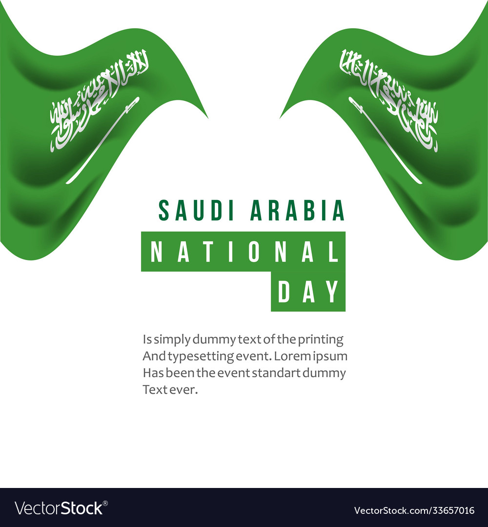 Saudi arabia national day template design Vector Image Saudi arabia national day template design Vector Image