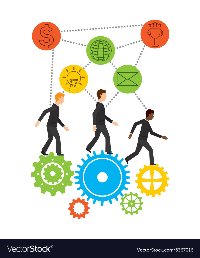 Team work Royalty Free Vector Image - VectorStock