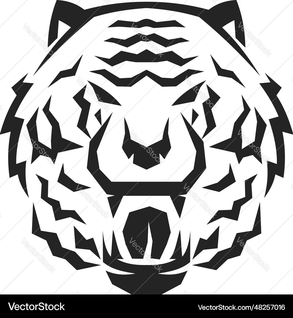Tiger logo template isolated brand identity icon Vector Image