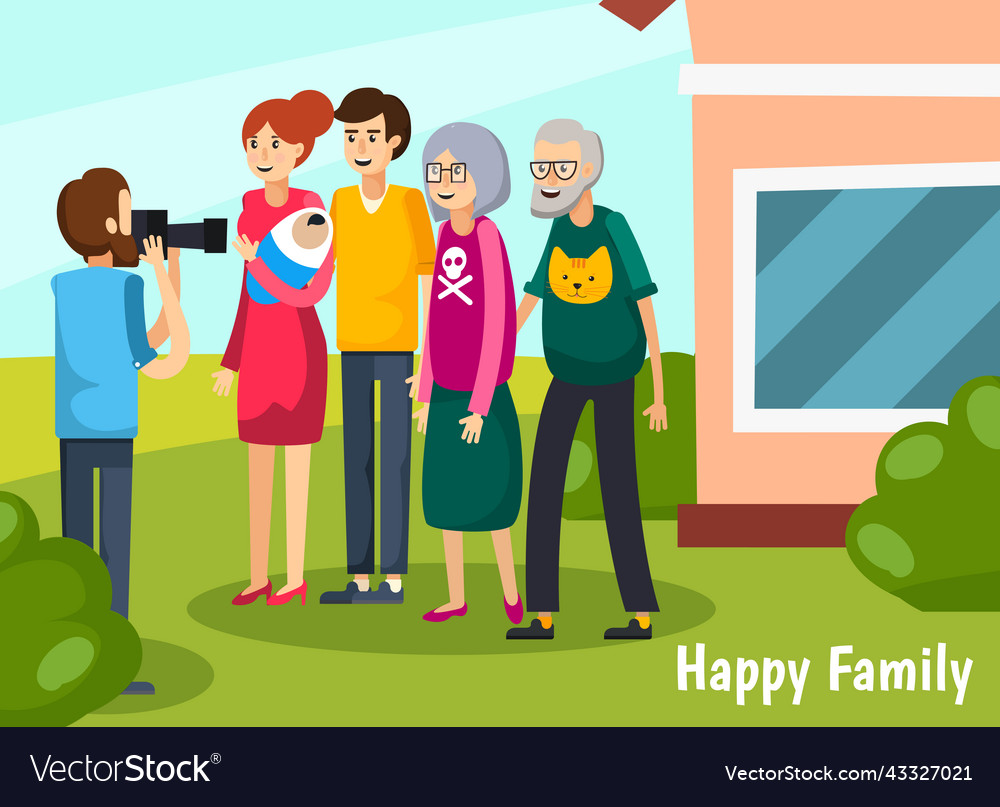Aged elderly people flat composition Royalty Free Vector