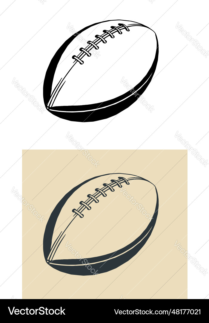 American football ball Royalty Free Vector Image