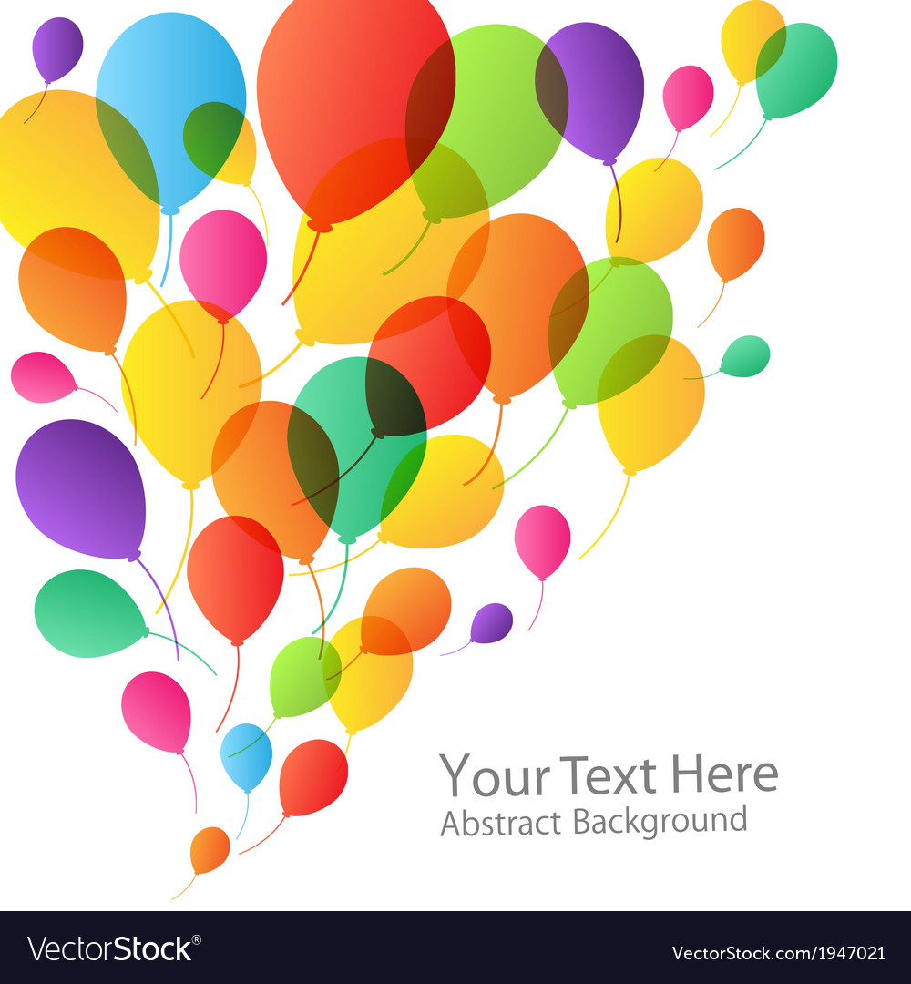 Balloons background Royalty Free Vector Image - VectorStock
