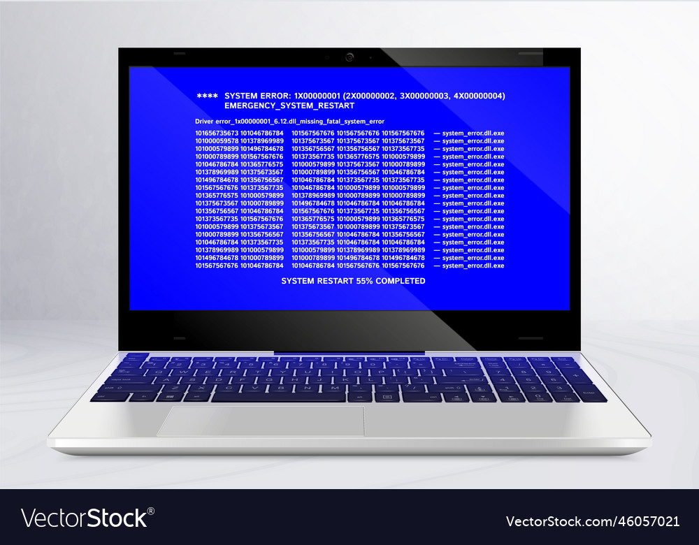 Blue screen program composition Royalty Free Vector Image