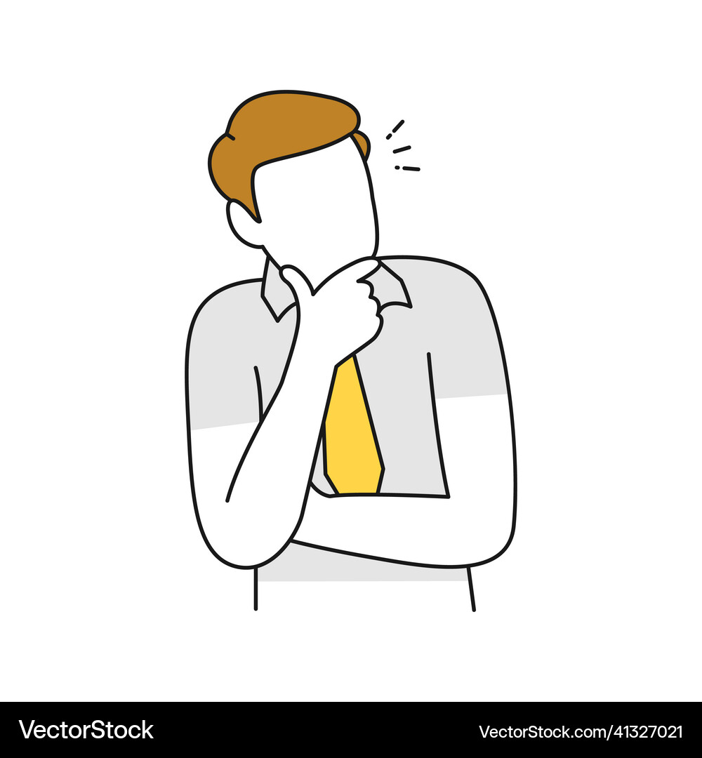 Business people faceless are thinking of solutions