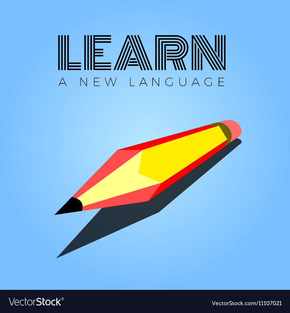 Learn language Royalty Free Vector Image - VectorStock