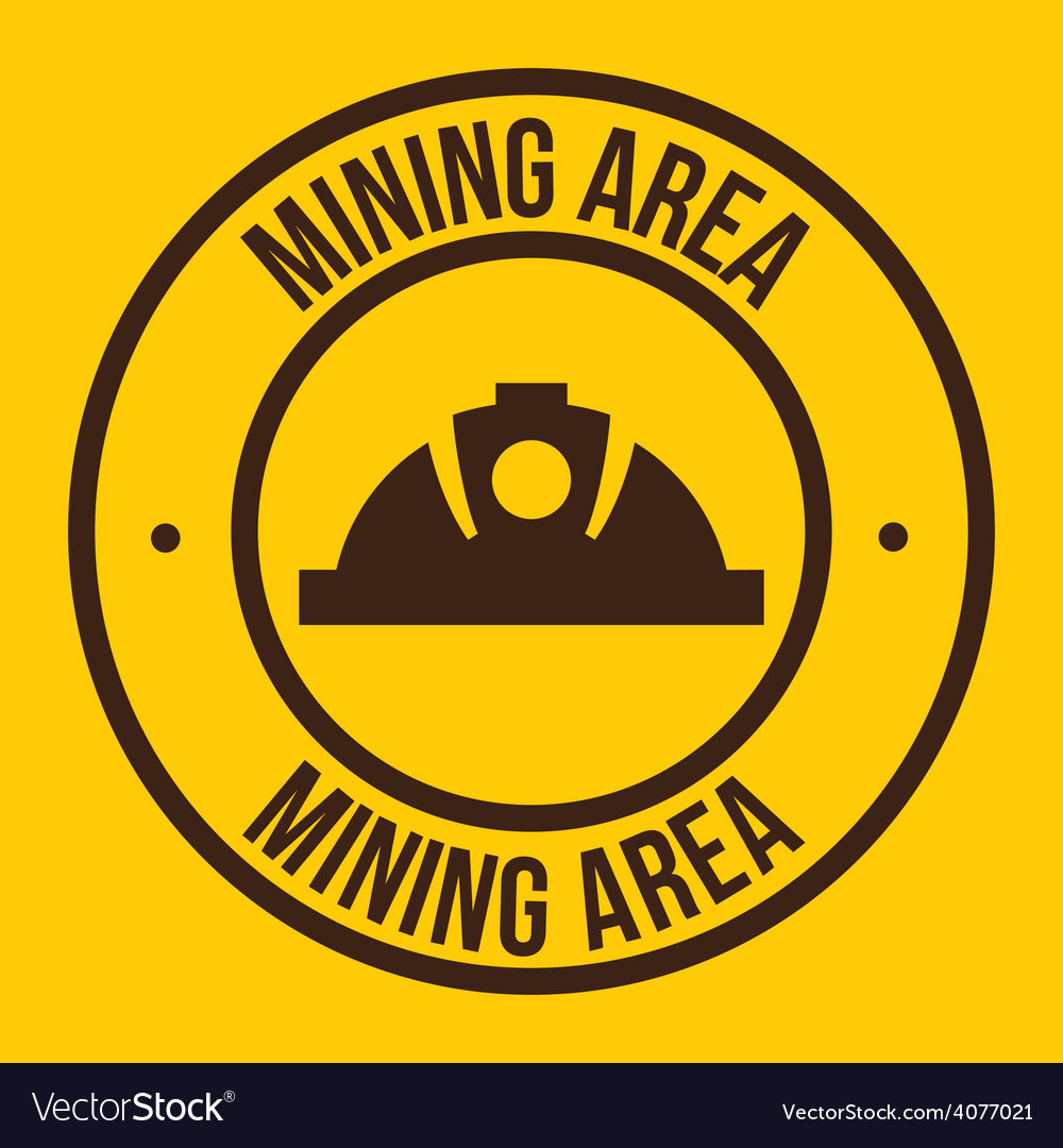 Mining area Royalty Free Vector Image - VectorStock
