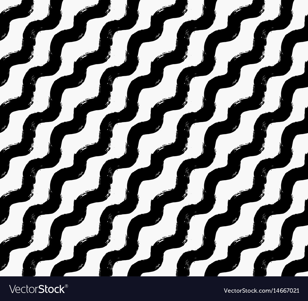 Painted wave pattern diagonal Royalty Free Vector Image