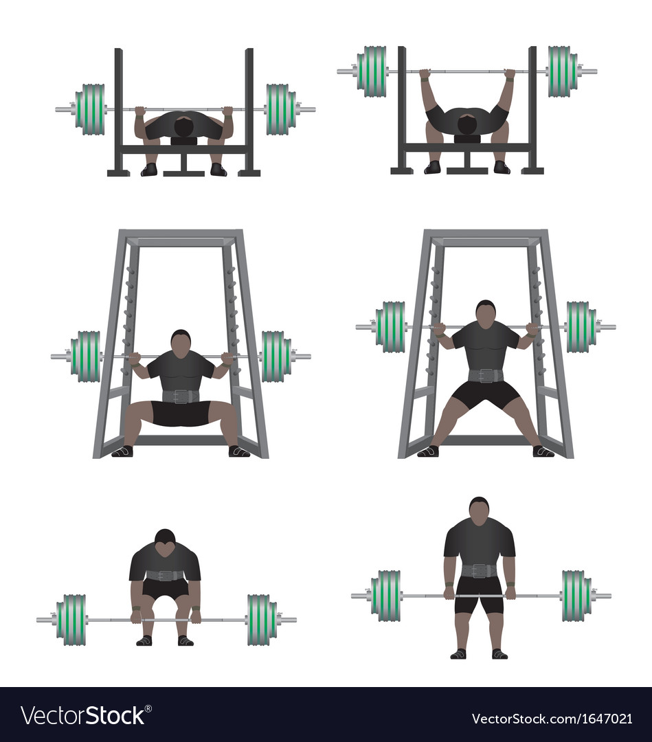 Powerlifting Royalty Free Vector Image - VectorStock