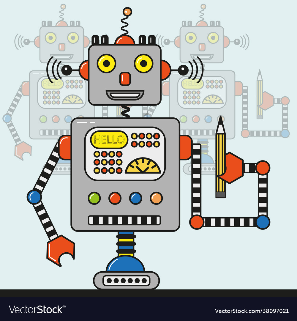 Robot Royalty Free Vector Image - VectorStock
