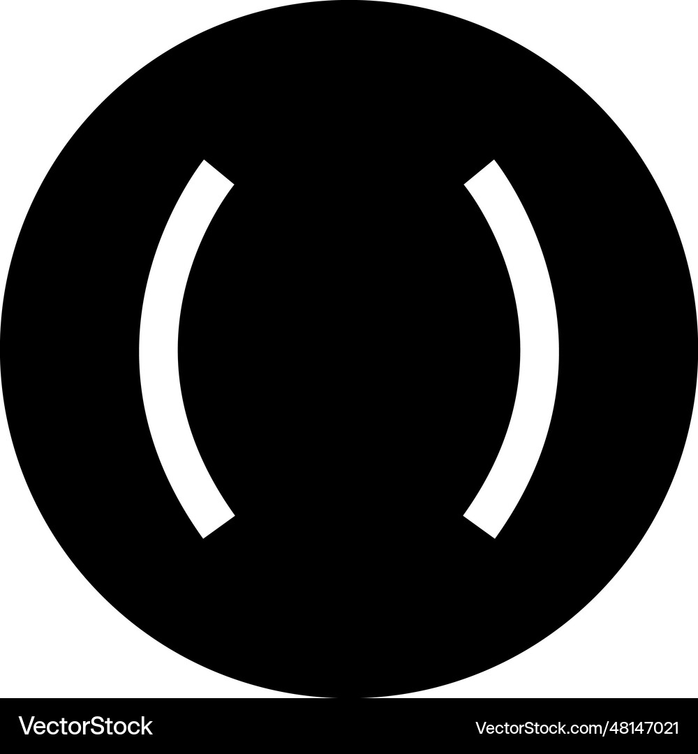 Round parenthesis sign add item positive sign Vector Image