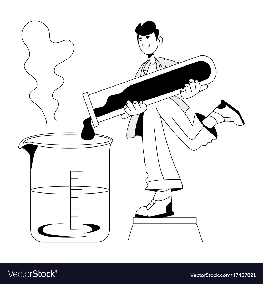 Scientist experiment Royalty Free Vector Image