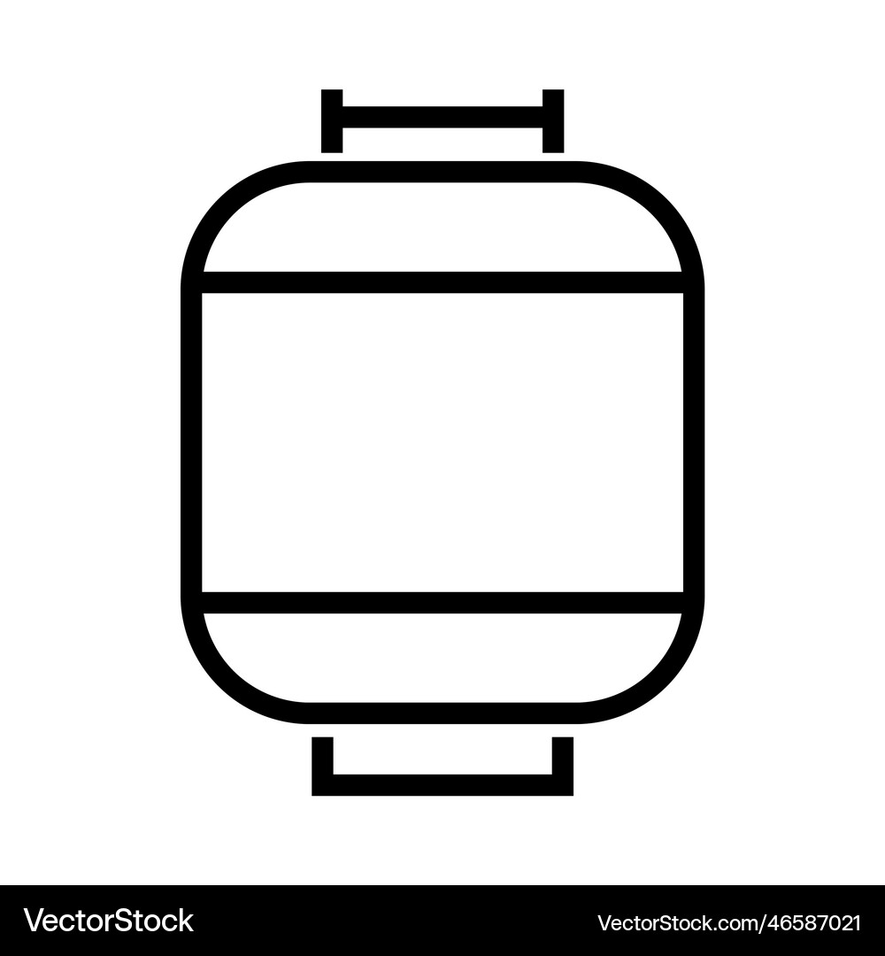 Simple household propane gas cylinder icon Vector Image