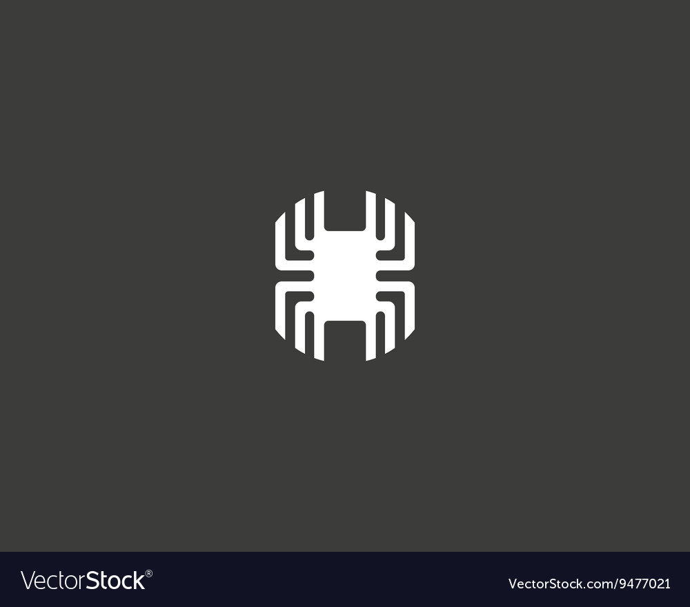 Technology logotype electronic logo chip Vector Image