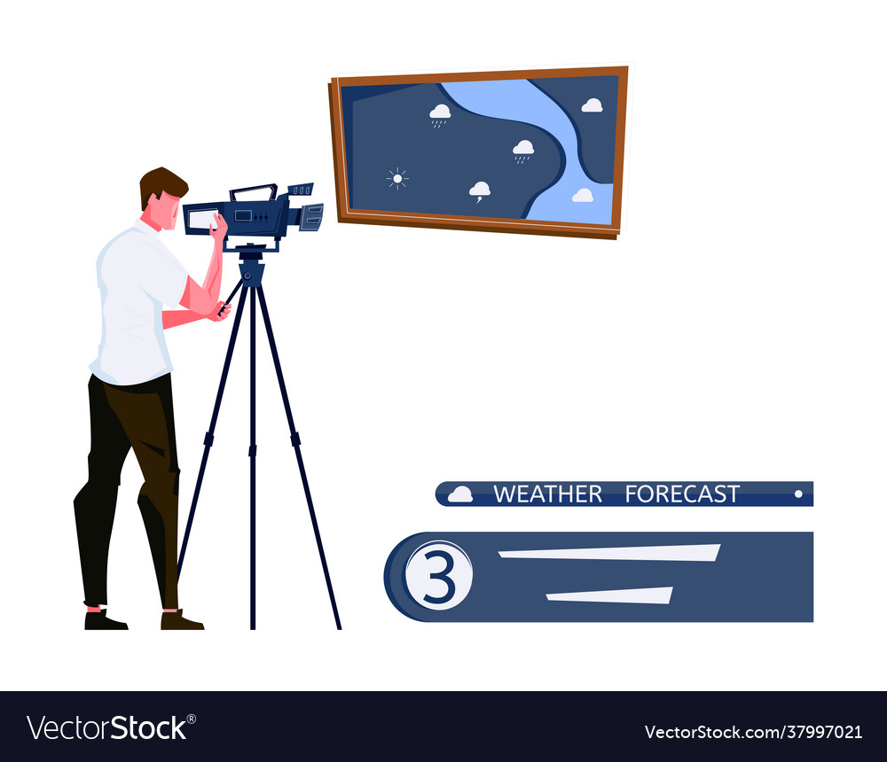 Tv studio Royalty Free Vector Image - VectorStock