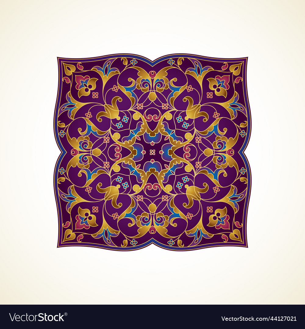 Vintage pattern in eastern style Royalty Free Vector Image