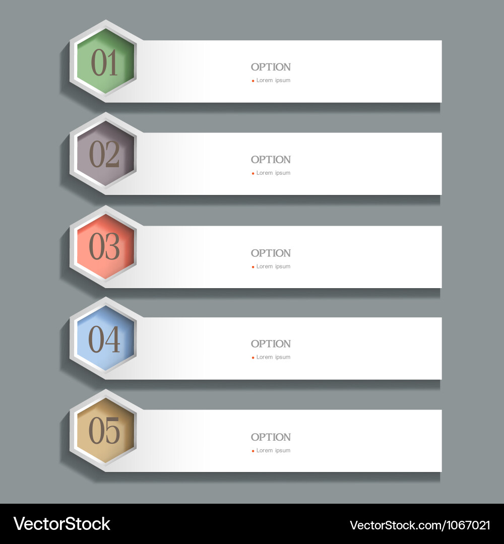 White horizontal design template Royalty Free Vector Image
