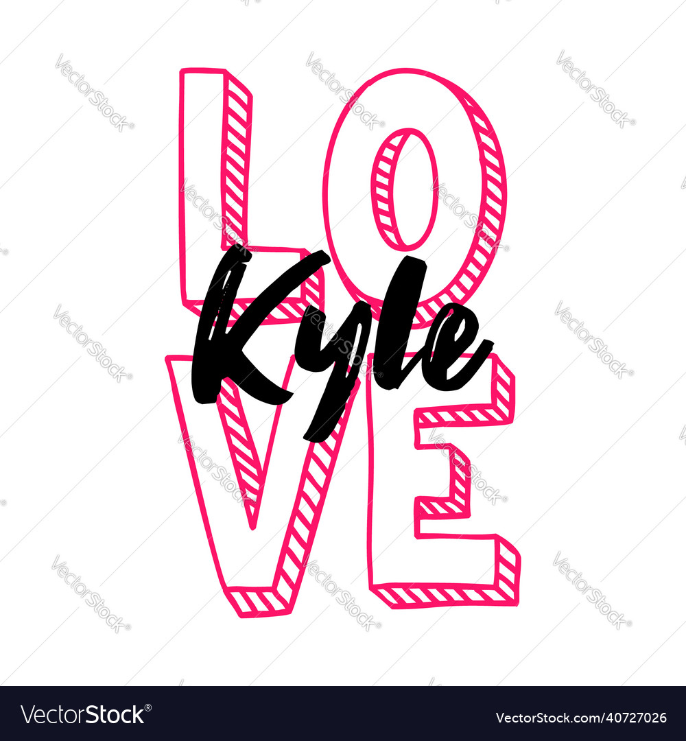 Kyle Royalty Free Vector Image - VectorStock