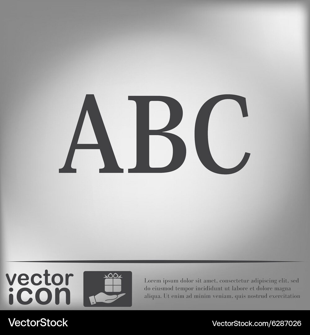 Letters of the alphabet icon learning school Vector Image