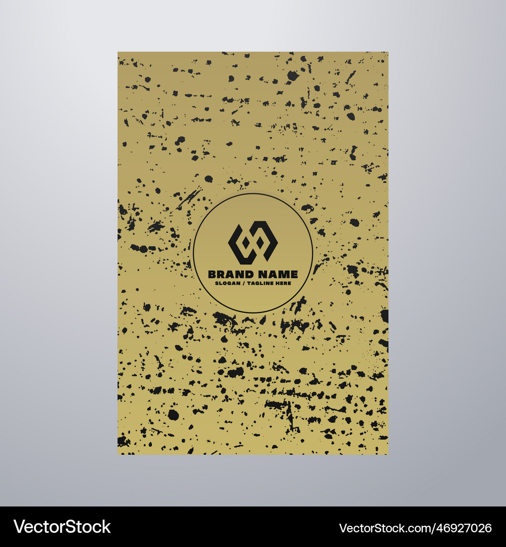 Modern poster with grunge texture style Royalty Free Vector