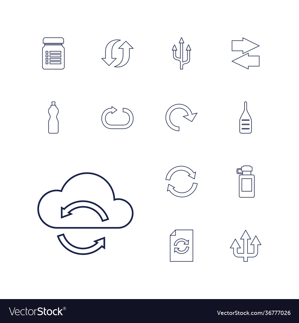Refresh icons Royalty Free Vector Image - VectorStock