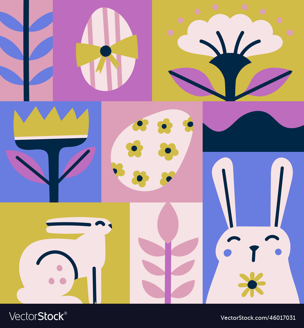 Happy easter concept Royalty Free Vector Image