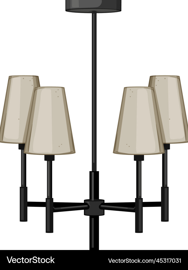 Luxury chandelier cartoon Royalty Free Vector Image