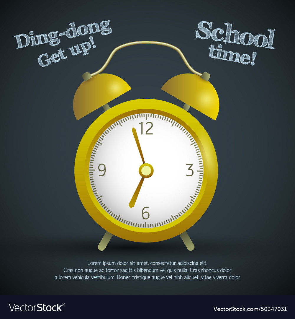 School learning template Royalty Free Vector Image