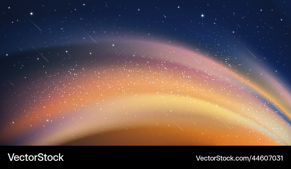 Stunning Milky Way Night Sky Royalty Free Vector Image