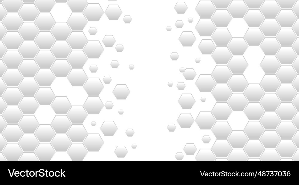 Abstract Geometric Shape Hexagon Background Vector Image