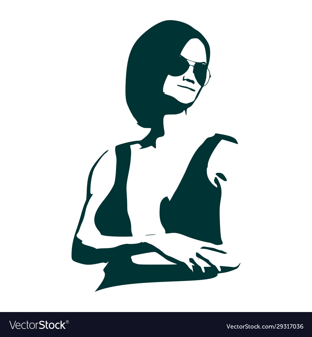 Beautiful lady portrait Royalty Free Vector Image