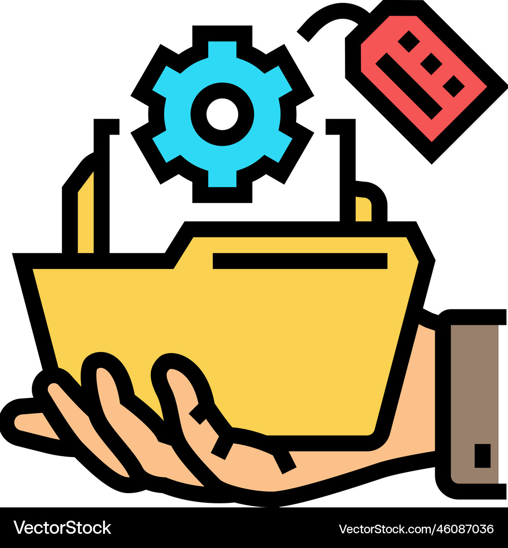 Gain professional experience business color icon Vector Image