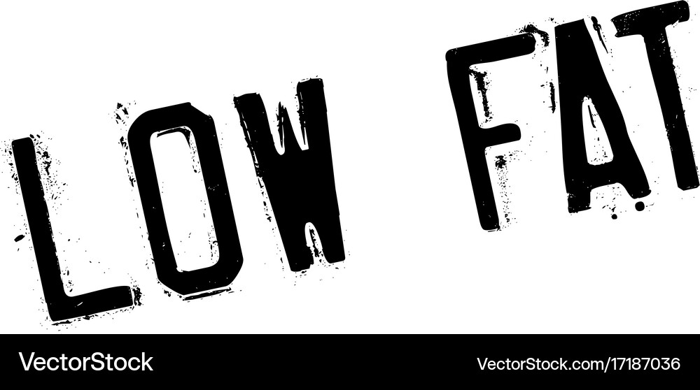 Low fat rubber stamp Royalty Free Vector Image