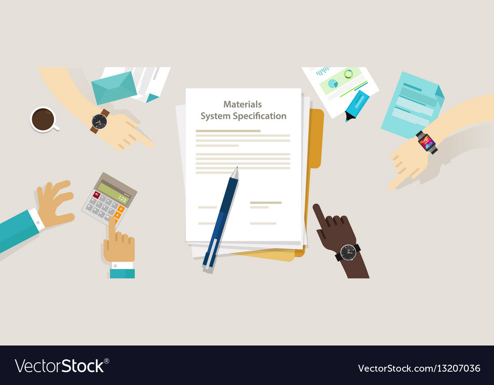 Material system specifications project procurement