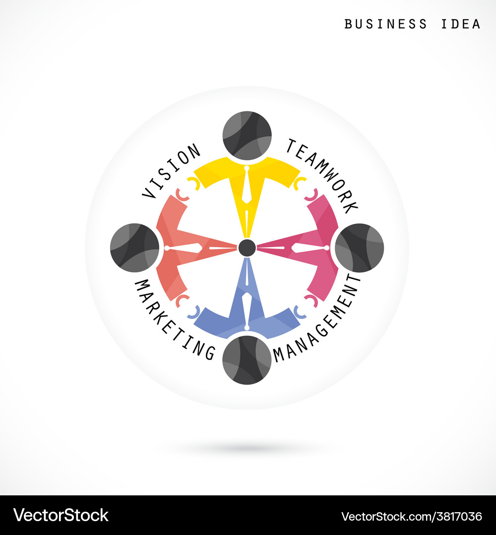 Team partners friends sign design template Vector Image