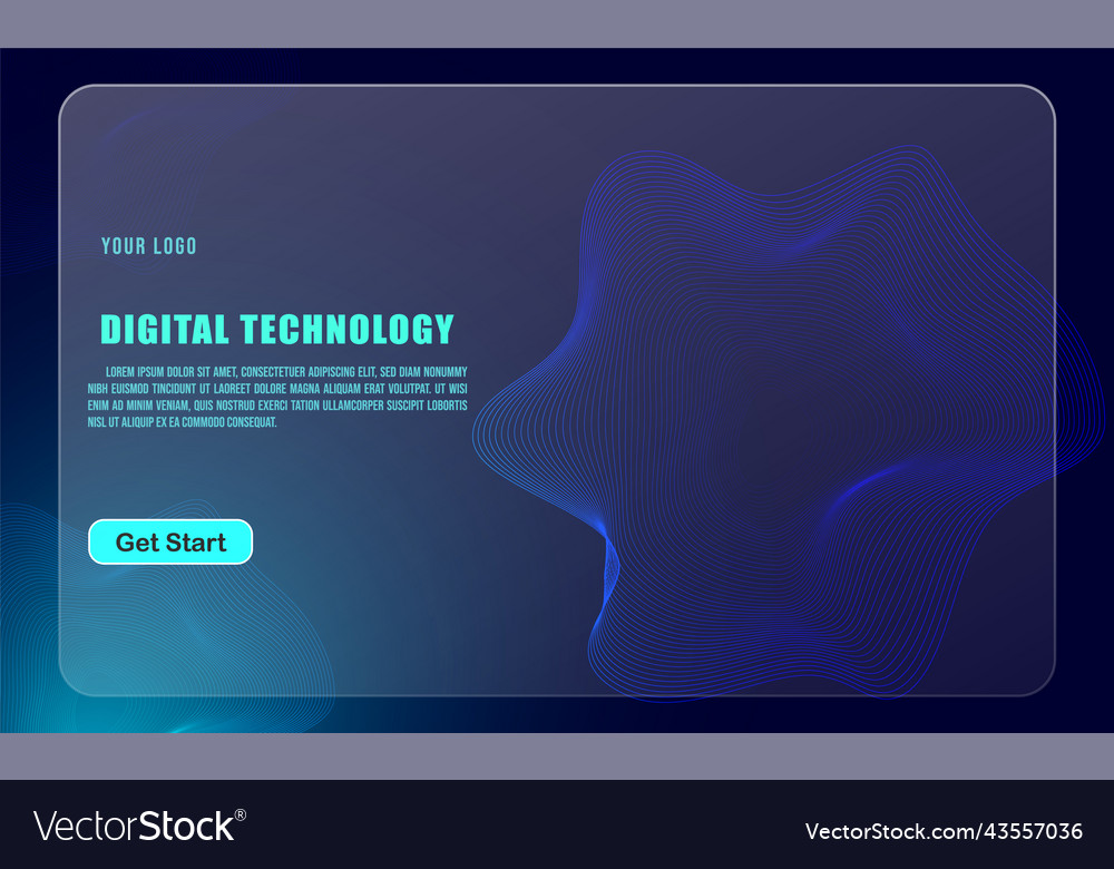 Technology concept for web banner template Vector Image