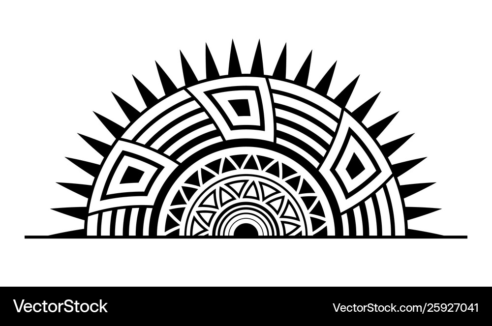 Abstract ornament isolated ethnic symbol Vector Image