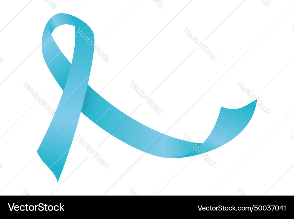 Cancer awareness ribbon Royalty Free Vector Image