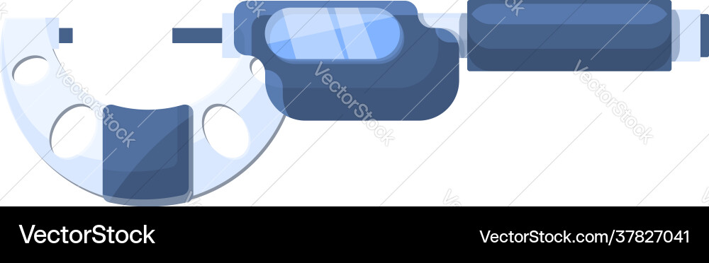 Digital micrometer build icon cartoon style Vector Image